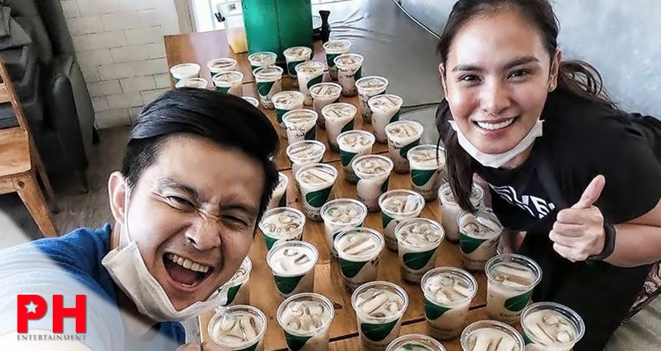 Arny Ross at fiancé, namahagi ng milktea sa frontliners - PH ...